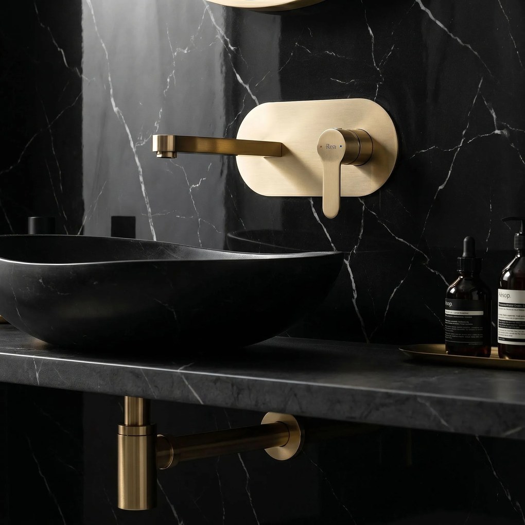 Rea, Podomítková vanová baterie REA Arcos Brush Gold, REA-B6977