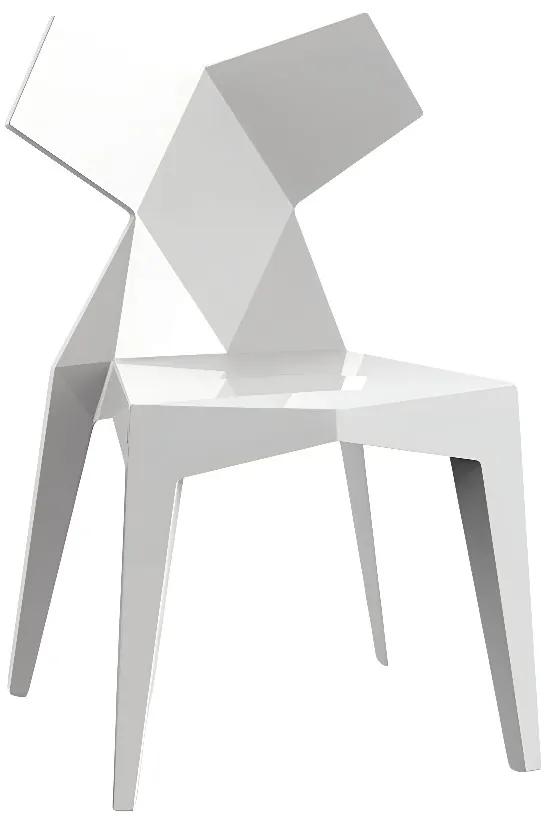 OnaDnes -20% VONDOM Bílá plastová jídelní židle KIMONO