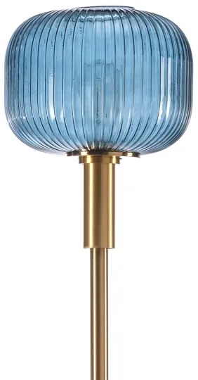 ONLI - Stojací lampa DOROTY 1xE27/22W/230V modrá/zlatá