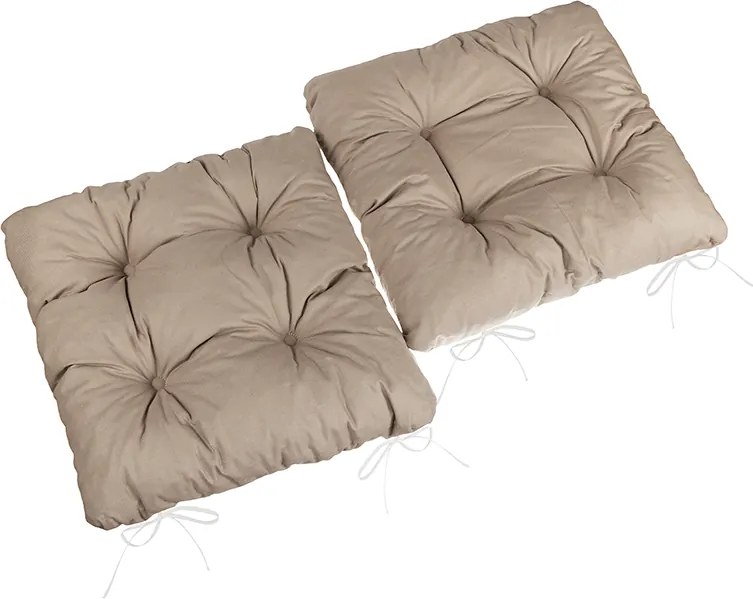 Bellatex Sedák Adéla prošívaný - SET 2ks Béžová 40x40 cm