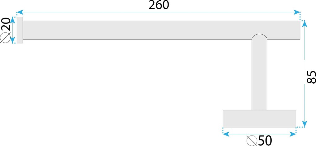 Koupelnový věšák REA RIVO 29106, měď kartáčovaná