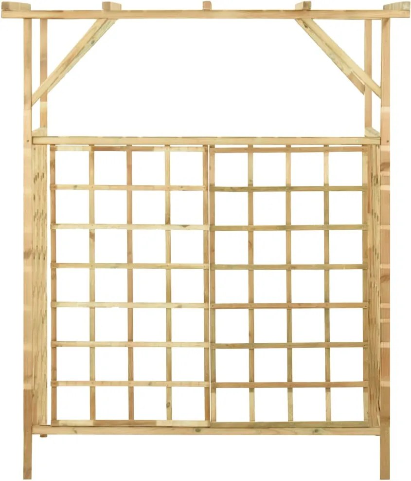 Zahradní pergola pro dvě popelnice impregnované borové dřevo 316063
