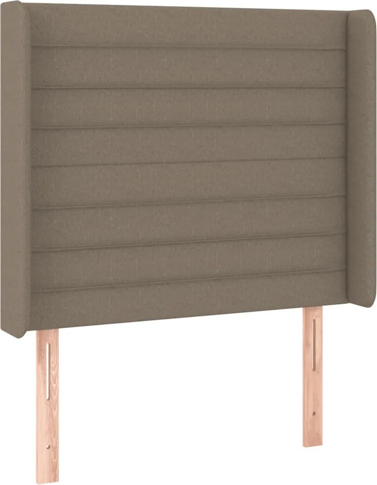 Box spring postel s matrací a LED taupe 100x200 cm textil 3138937