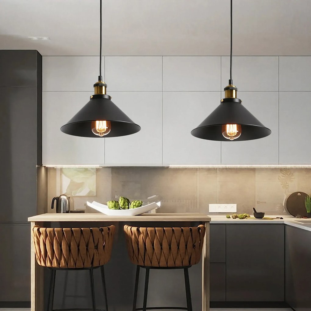 Toolight Černé stropní osvětlení OSW-00204 Porto