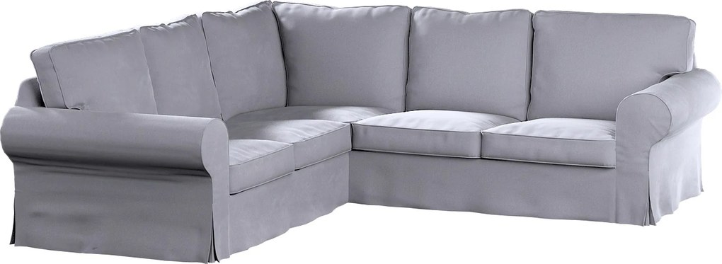 Potah na pohovku IKEA Ektorp rohová barva šedá látka lesklé, sametová