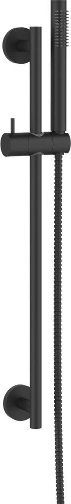 Invena Alonia, sprchový sloup s ruční sprchovou soupravou, 1-funkce, černá lesklá, INV-AU-70-Z04-V