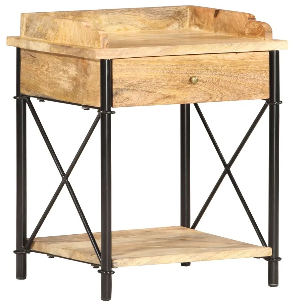 286366 vidaXL Noční stolek 40 x 35 x 50 cm masivní mangovníkové dřevo