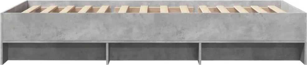 Rám postele betonově šedý 75 x 190 cm kompozitní dřevo 3295712