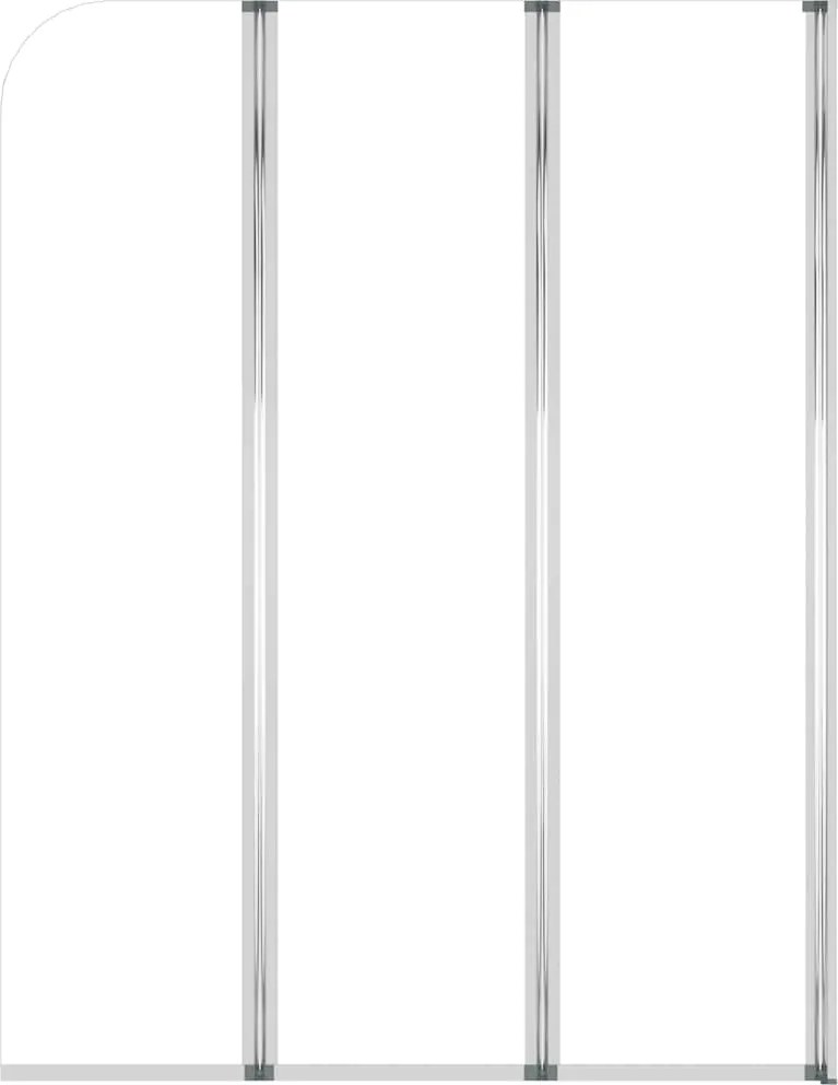 Sprchové kouty 2 ks 104 x 130 cm tvrzené sklo průhledné 146228