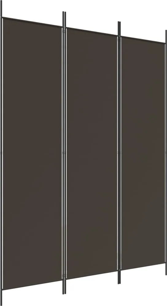vidaXL 3dílný paraván 150x200 cm textil [350180] Barva: antracitová