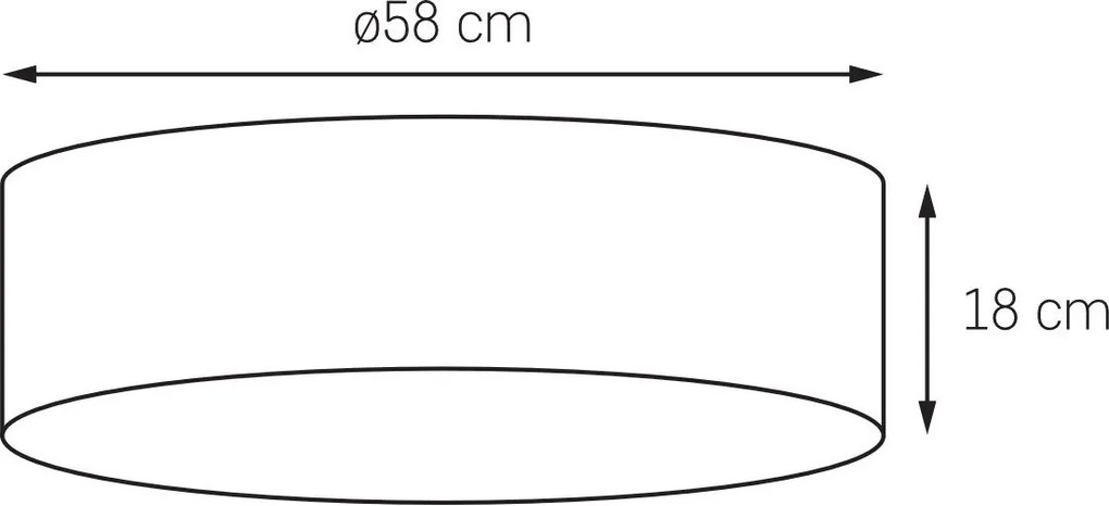 Stropní svítidlo Space M šedá