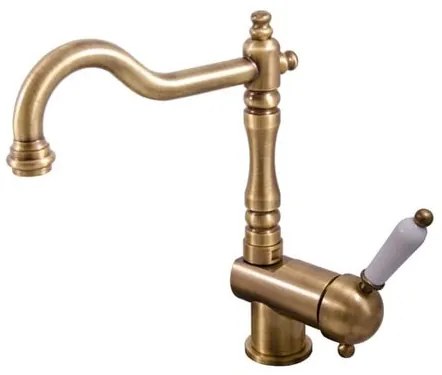 RAV SLEZÁK Labe dřezová baterie s otočným ramínkem stará mosaz l508.0/8sm L508.08SM