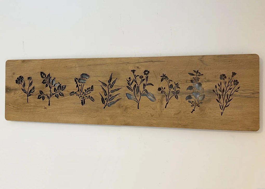 Li-Go "Byliny" světelný obraz 230V 120x31cm provedení povrchu: dub světlý