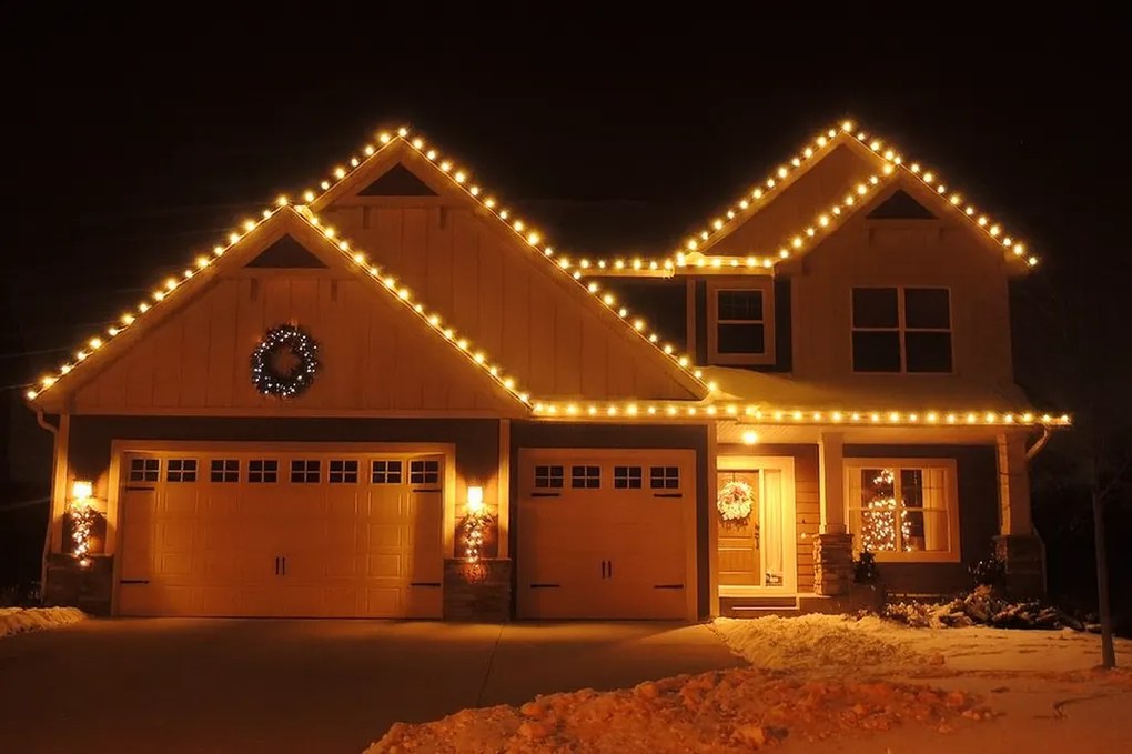 Vánoční světýlka venkovní FLASH teplá bílá 100 LED