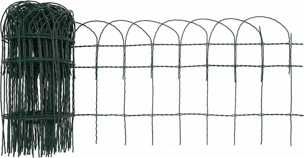 Zahradní plot práškované železo 10 x 0,4 m 141071