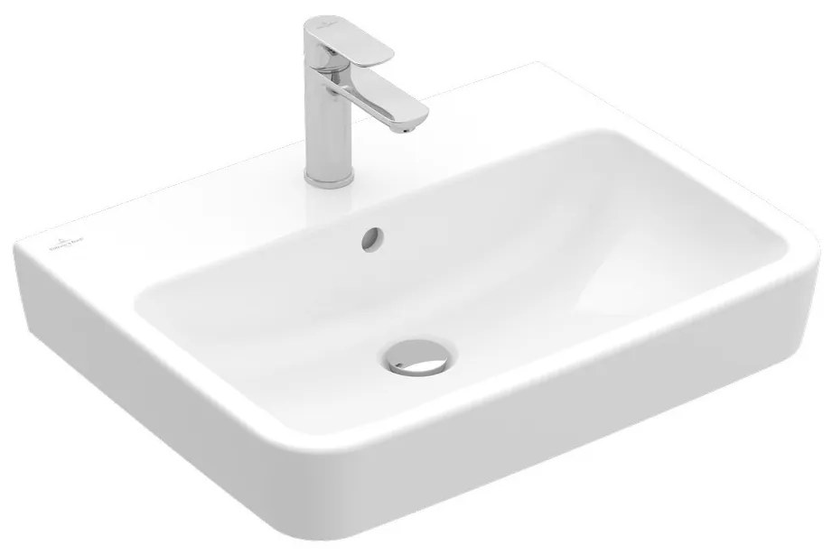 Villeroy & Boch Villeroy Boch O.NOVO: Umyvadlo 550x460 mm, broušené, bílá alpin, 4A41MG01