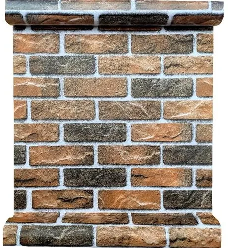 Samolepící fólie cihla klasik hnědo-černá 45 cm x 10 m IMPOL TRADE 28 ...