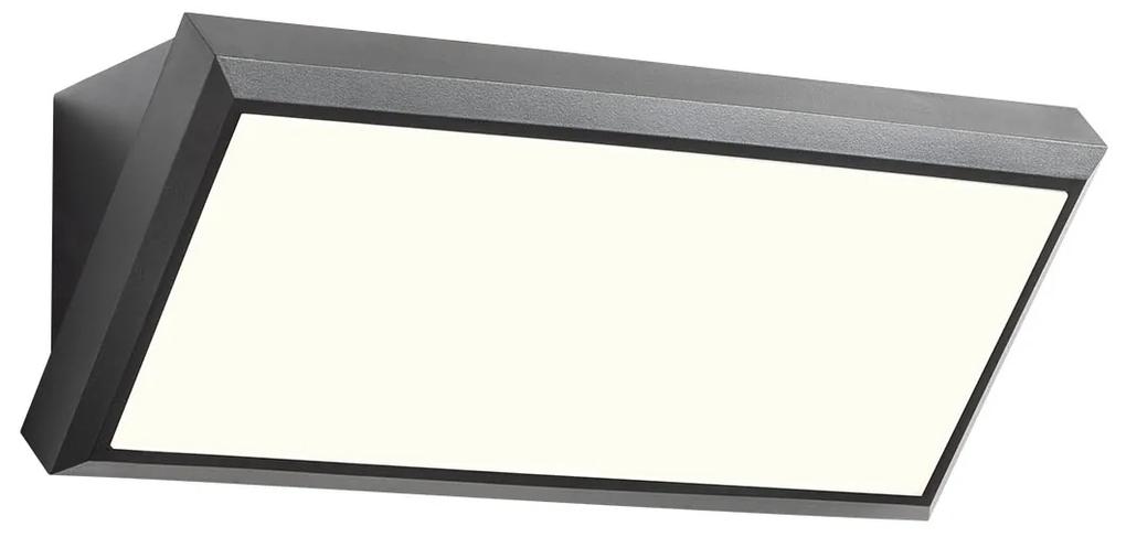 Redo 90159 nástěnný LED reflektor Mako tmavě šedý, 12W, 3000K, 26,5cm