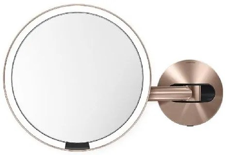 Simplehuman Kosmetická zrcadla - Kosmetické nástěnné zrcátko se sensorem, rose gold ST3021