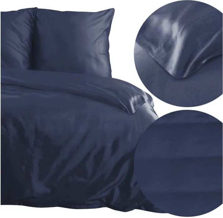 Povlečení 220 x 200 Sada 3 dílů Bavlněný satén Jednotná Nova3