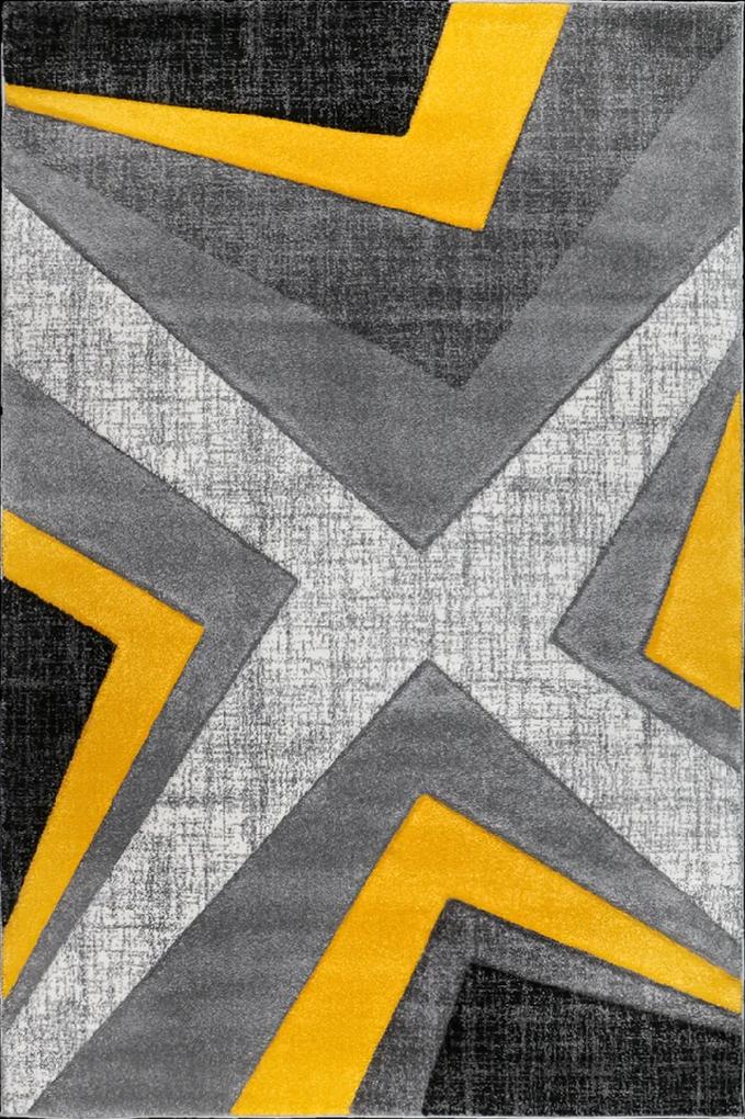 Ayyildiz Hali Kusový koberec Warner 1180A Yellow BARVA: Žlutá, ROZMĚR: 240x330 cm