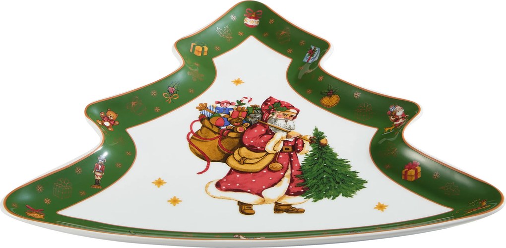 XXXLutz SERVÍROVACÍ PODNOS, keramika, 28/33,2/2,4 cm X-Mas - Sváteční nádobí - 0056530186