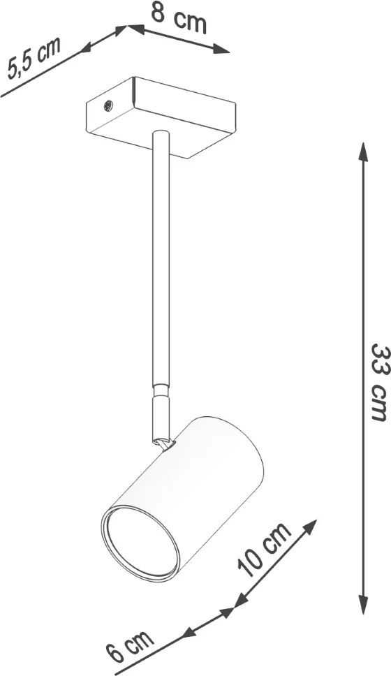 Sollux Lighting Stropní svítidlo NORANO černé