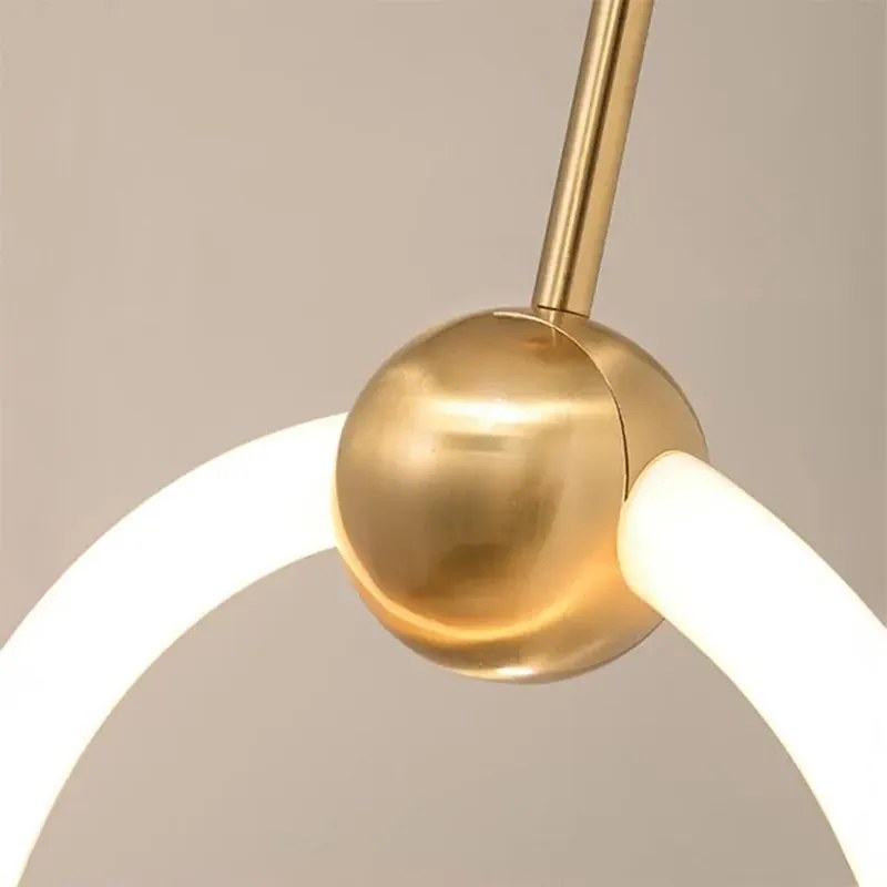 Toolight Toolight, LED závěsné svítidlo 25x55cm, 10W, 3000K, LHJ059-CP1, zlatá matná, OSW-60031