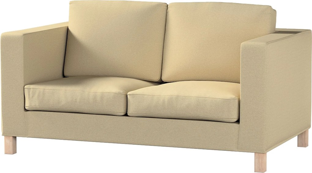 Potah na pohovku IKEA Karlanda 2-místná, krátký barva zelená látka pletený vzor