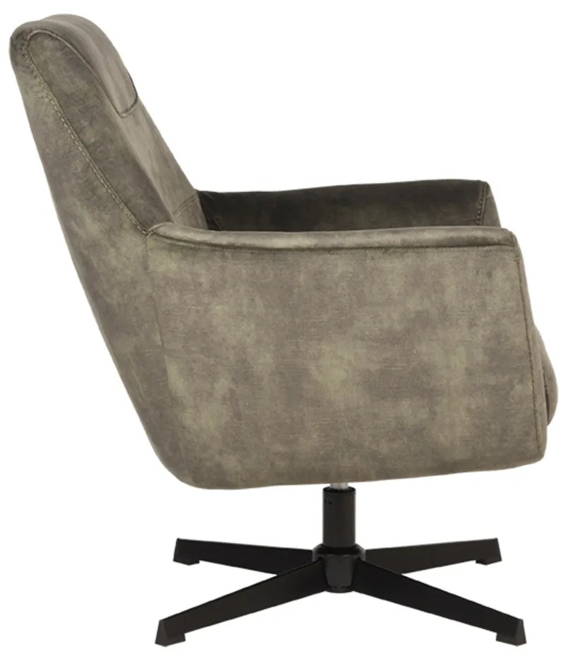 LABEL51 Sametové křeslo TOBY zelené CM-55.001
