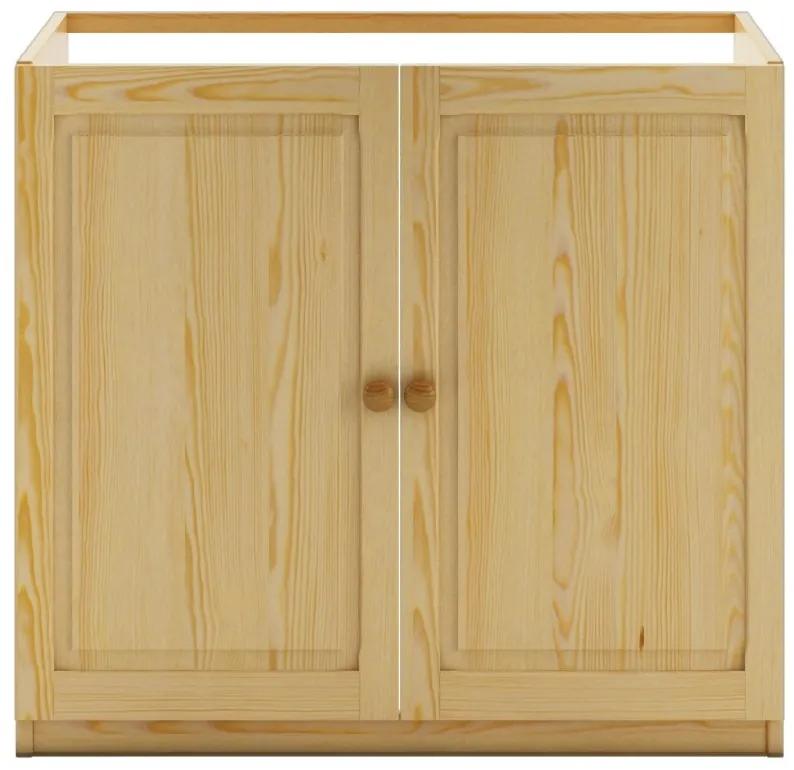 Drewmax KW112 dřevěná kuchyňská skříňka masiv borovice