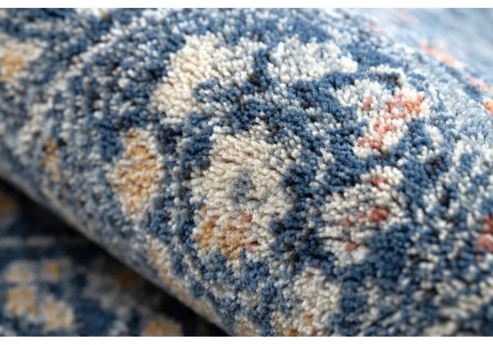 Vlněný kusový koberec Hamid modrý 120x170cm