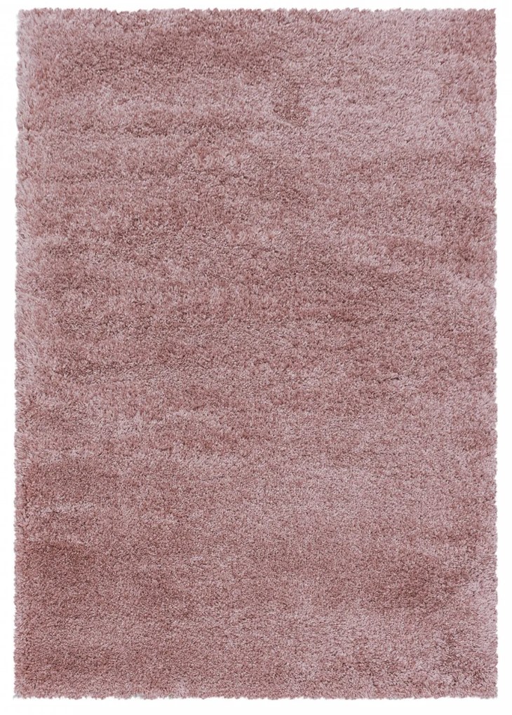 Ayyildiz koberce Kusový koberec Fluffy Shaggy 3500 rose - 80x150 cm