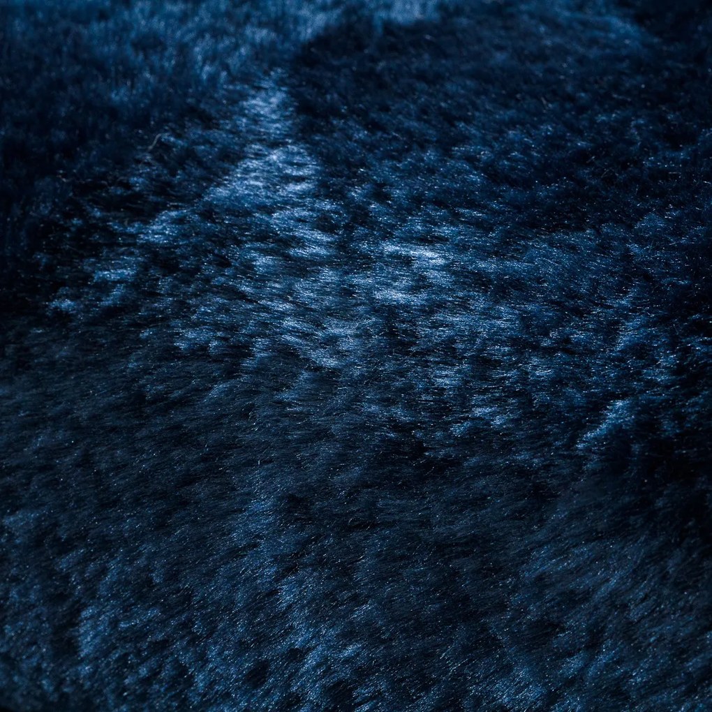 Dywany Łuszczów, Kusový koberec Visco Rabbit Dark blue 10 kruh, 160x160 (průměr) kruh, modrá, dětský pokoj