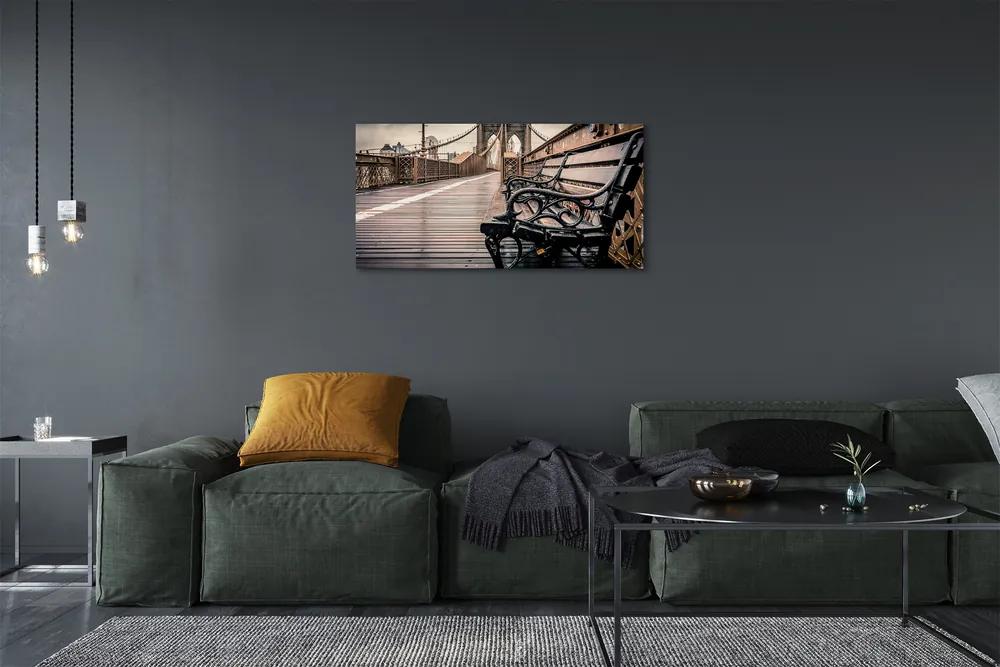 Obrazy na plátně Most bench 120x60 cm