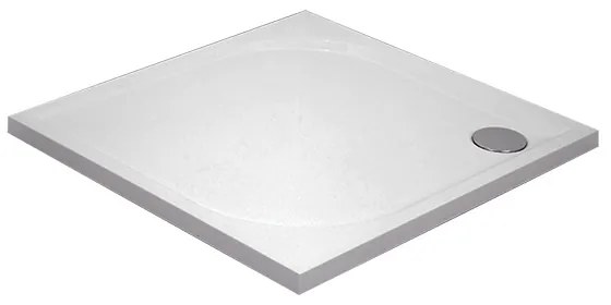 A-Interiéry Akrylátová sprchová vanička nízká - čtverec Curych 041B (90x90x5,5 cm) - curych041b