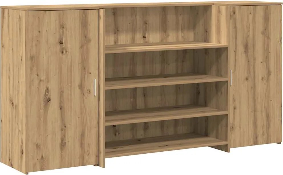 Recepční stůl dub artisan 200x50x103,5 cm kompozitní dřevo 3324186