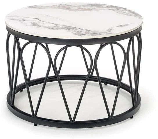 Konferenční stolek Formosa, mramor / černá