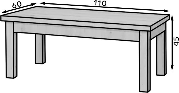 ADRK Furniture Konferenční stolek JANEZ