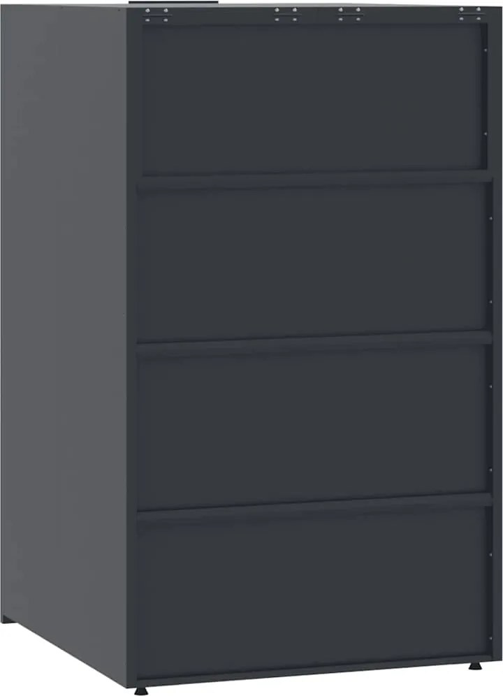 Box na 3 popelnice antracitový 207 x 79 x 117 cm ocel 3279983