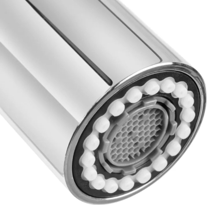 Invena Terra, kuchyňská baterie s elastickým ramenem, černá-chrom, INV-BZ-54-L04-D