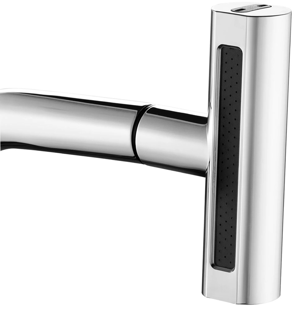 Invena Nelia, vysoká dřezová baterie, 4-funkční výtok, chromová, INV-BZ-34-001-A