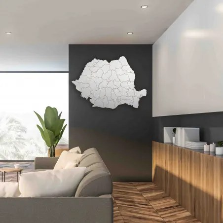 Dřevěná nástěnná mapa Rumunsko| SENTOP M006