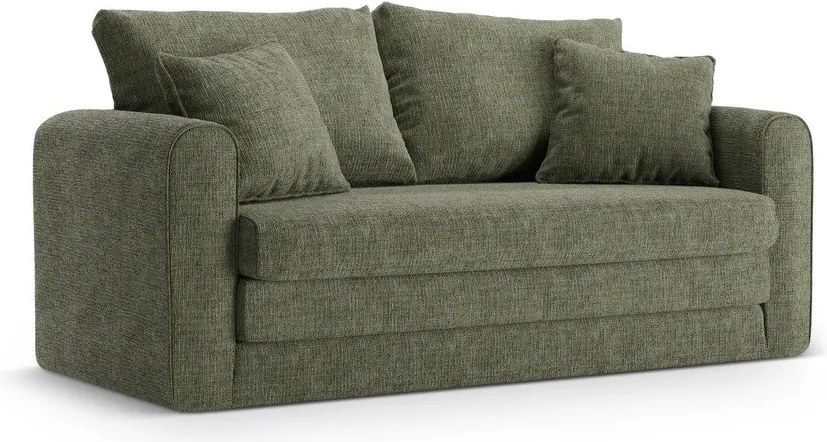 Zelená rozkládací pohovka 158 cm Lido – Micadoni