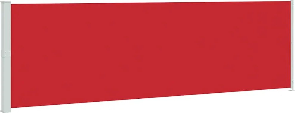Zatahovací boční markýza 180 x 600 cm červená 317967