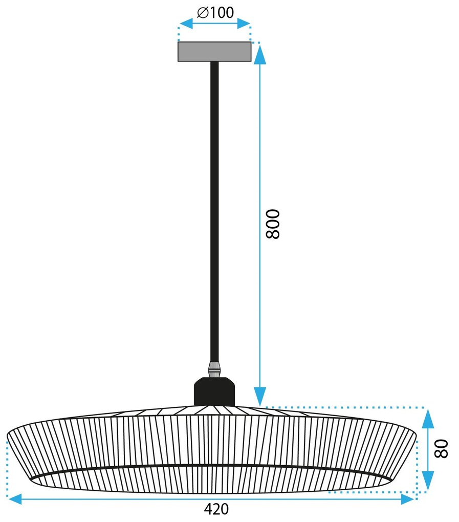 Toolight Stropní svítidlo APP1407-1CP