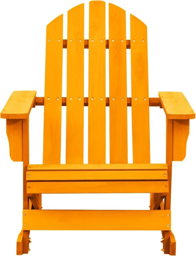 Zahradní houpací křeslo Adirondack masivní jedle oranžové 315888