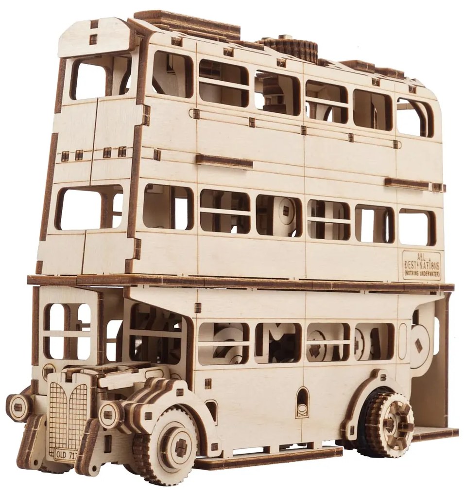Ugears 3D dřevěné mechanické puzzle Harry Potter Rytířský autobus