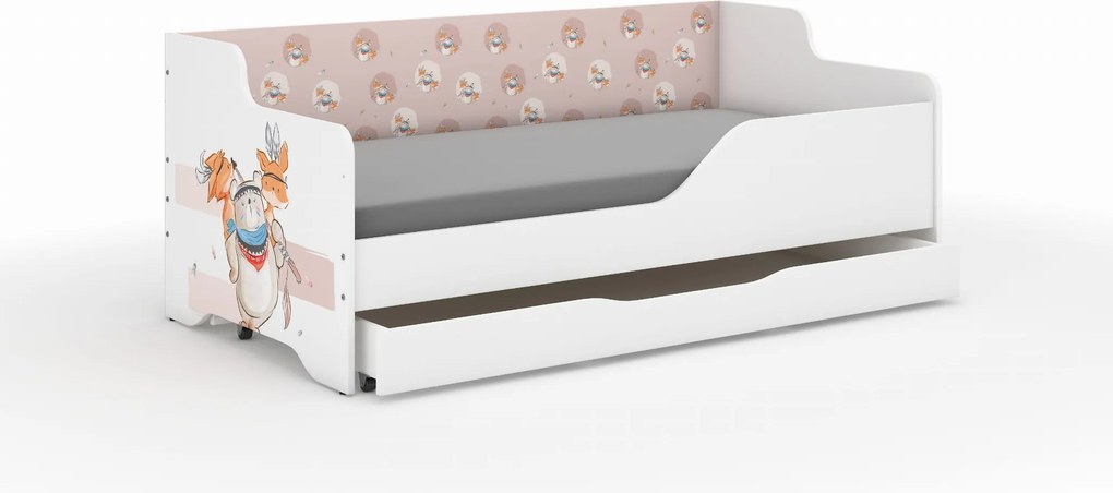 Wooden Toys Dětská postel LILU 160x80 MISIU – sada