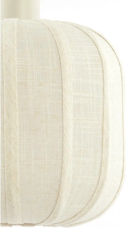 Krémové závěsné svítidlo s textilním stínidlem ø 50 cm Tufia – Light & Living